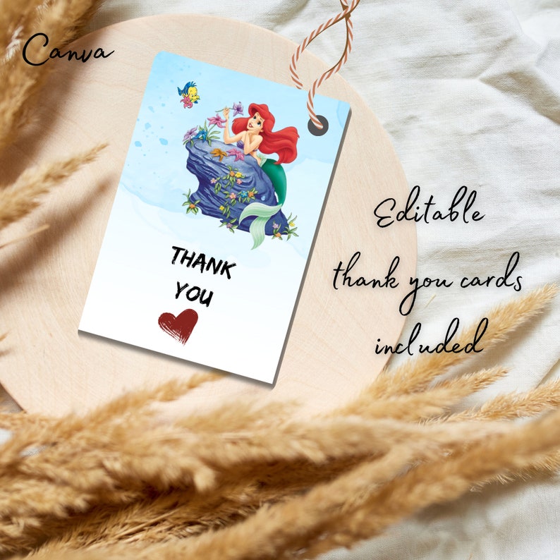 Little Mermaid Invitation, Ariel Invitation, Ariel Princess Birthday ...