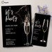 Pink Champagne Birthday Invitation, Champagne Invitation, Pink ...