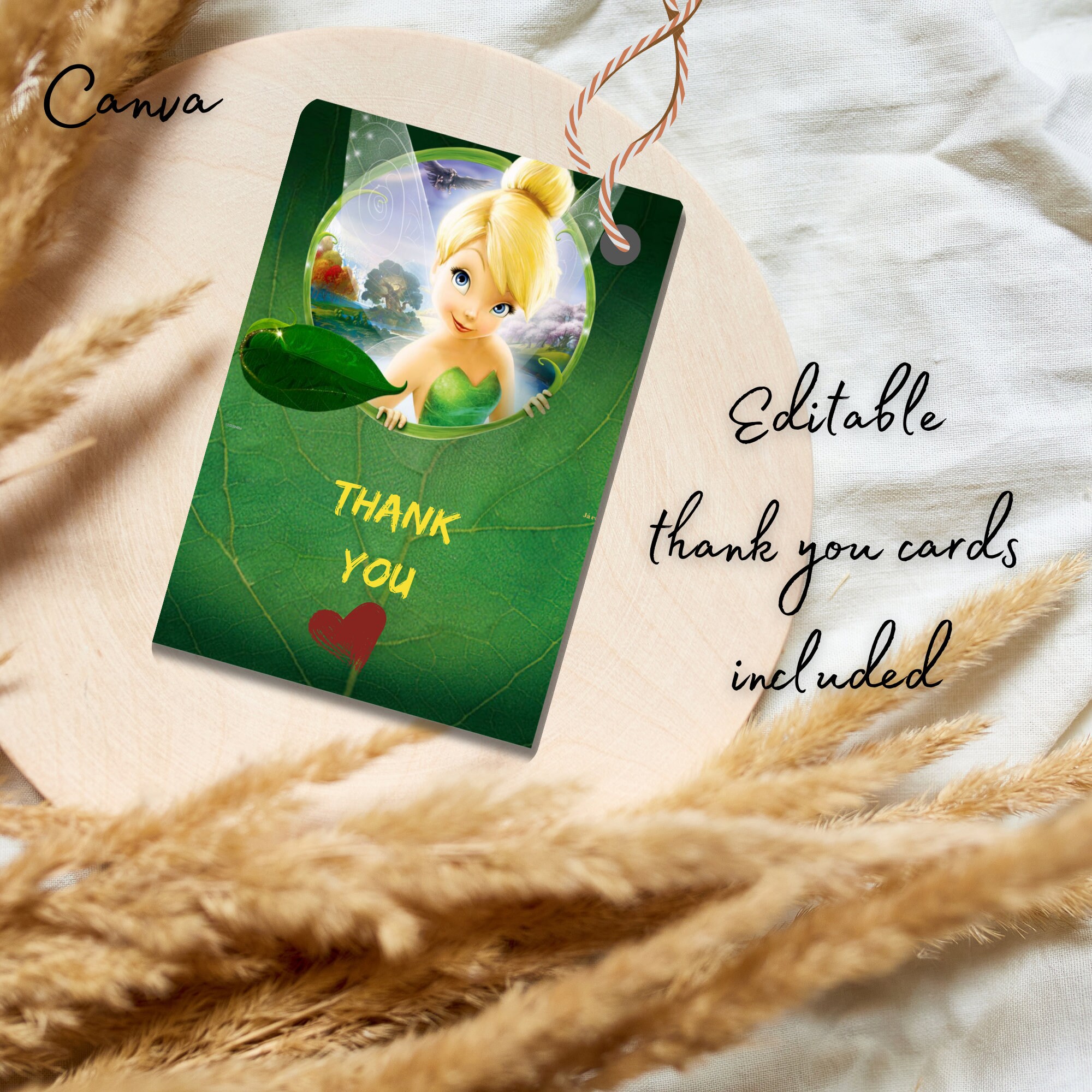 Tinkerbell Editable Invitation, Fairy Birthday Party Tinkerbell Party ...