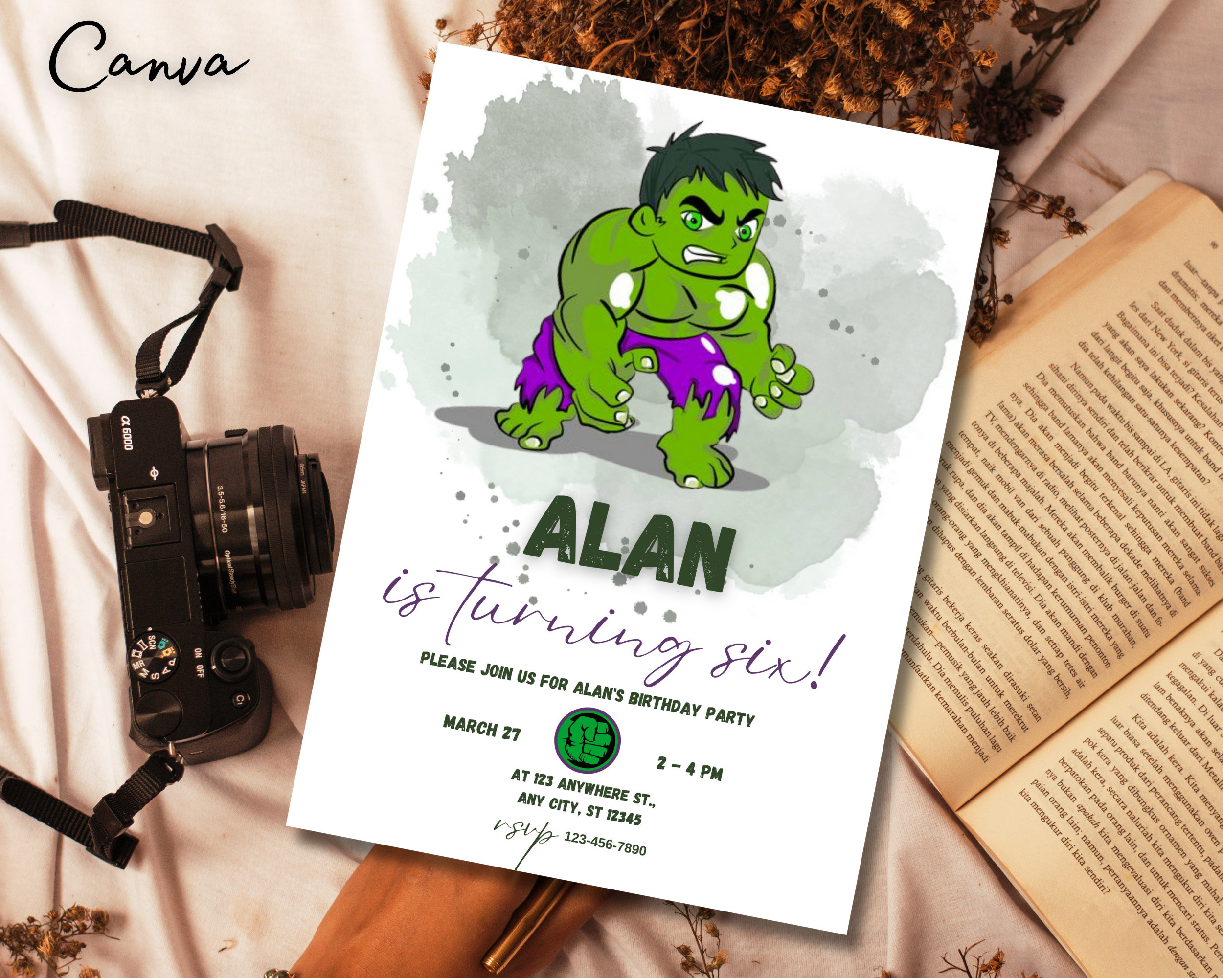 Hulk Invitation,hulk Birthday Invitation, Avengers Invitation ...