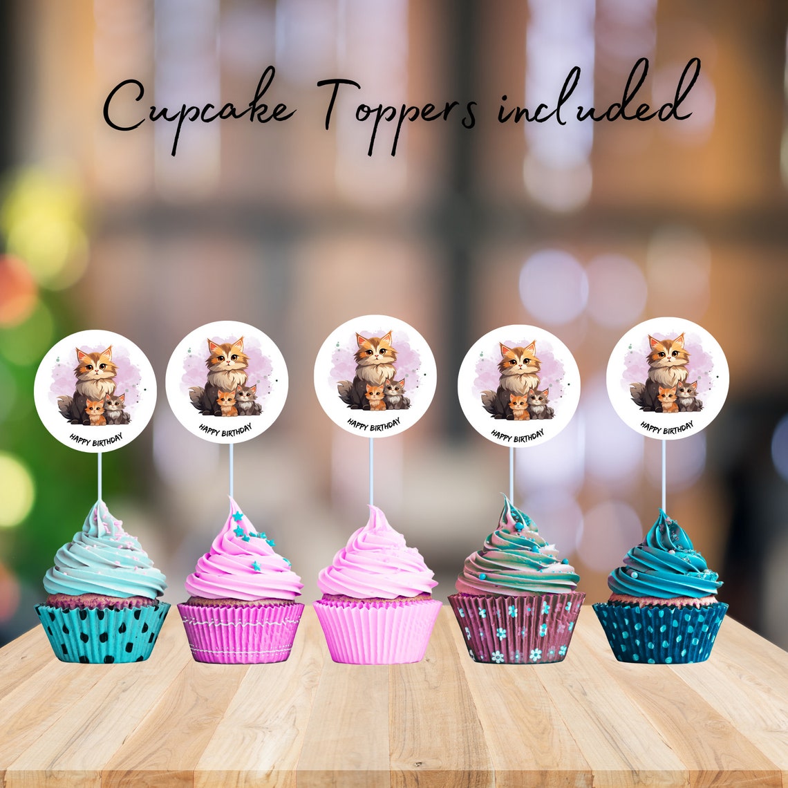 Girls Kitty Cat Party Invitation, Edit Yourself Kids Invitation, Paw Ty ...