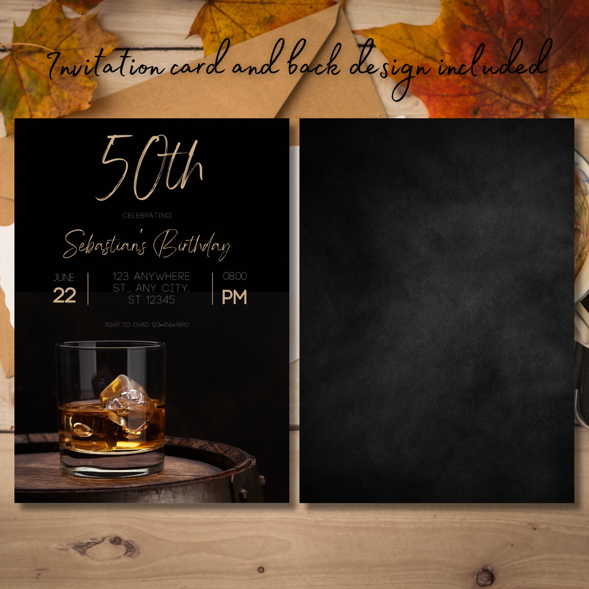 Whiskey Birthday Invitation, Whiskey Invitation, Whiskey Night ...