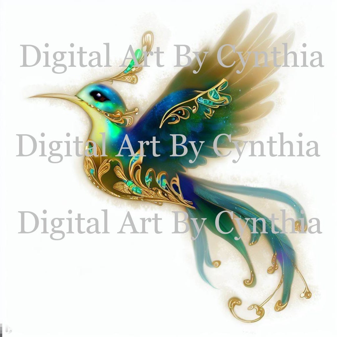 Bird of Paradise Digital Image Download Fantasy Bird of Paradise Image ...