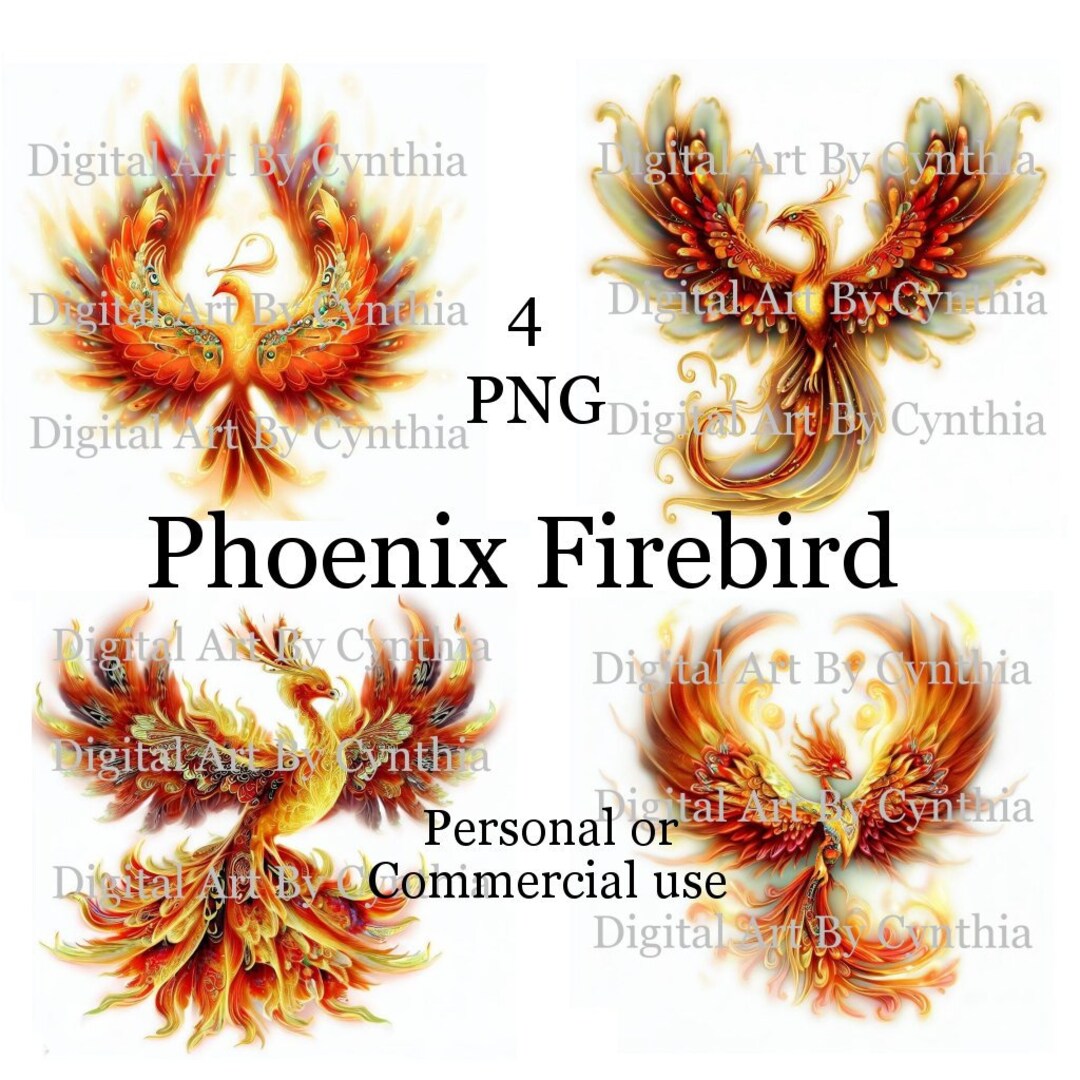 Phoenix Digital Download Mystical Phoenix PNG Image Firebird Phoenix ...