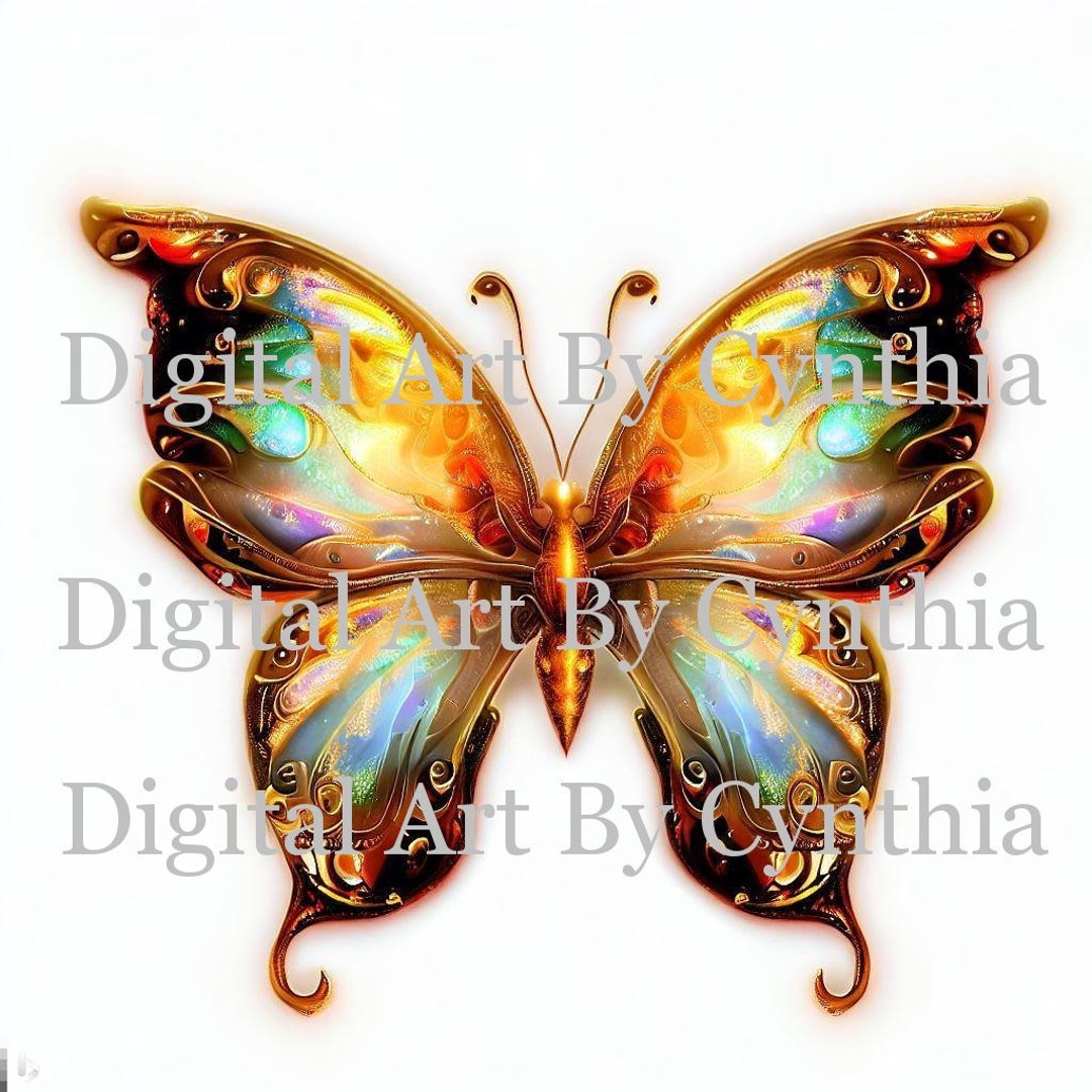 Butterfly Digital Download Image Fantasy Butterfly Mystical Nature ...
