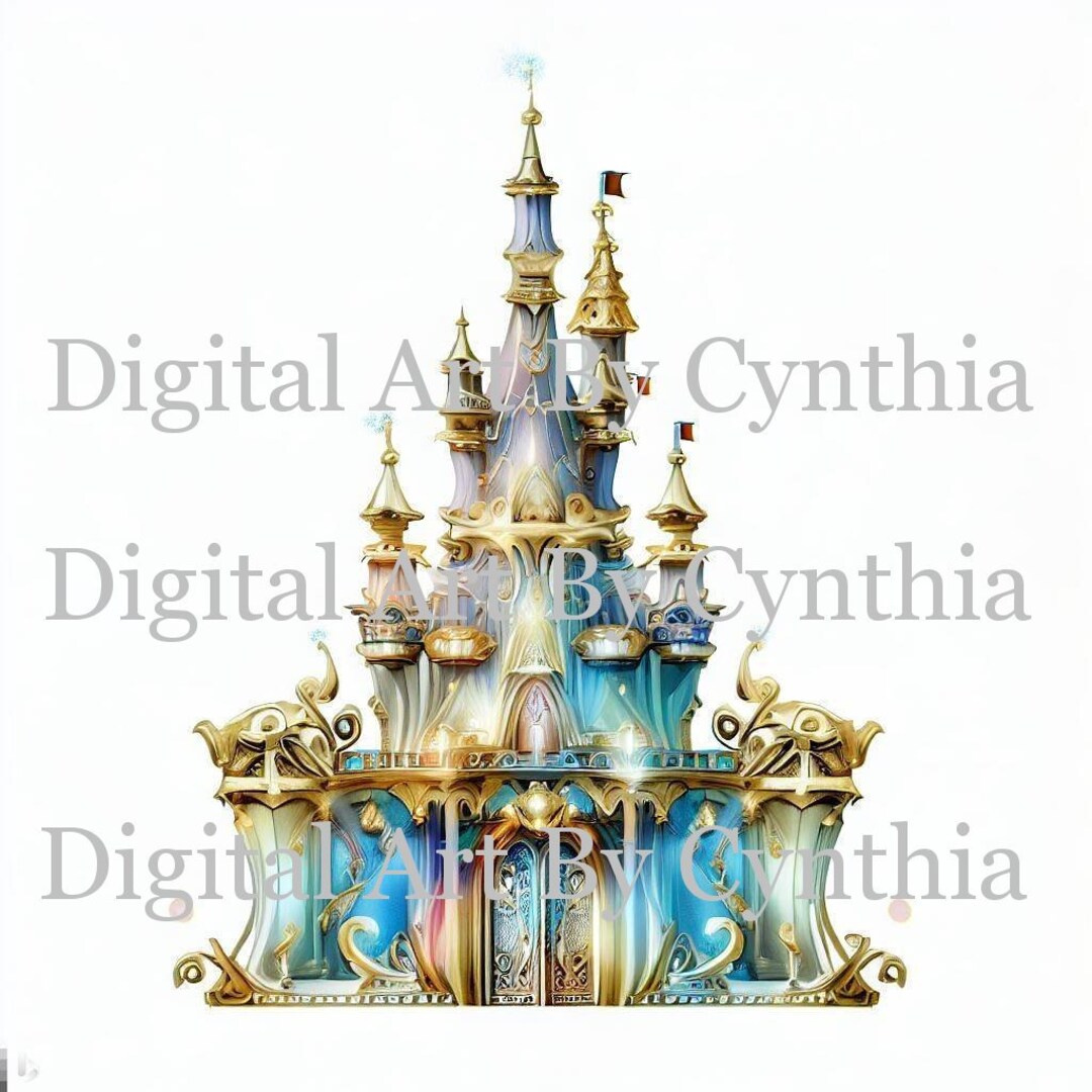 Castle Digital Download Digital Castle Art Image Download Fairy Tale ...