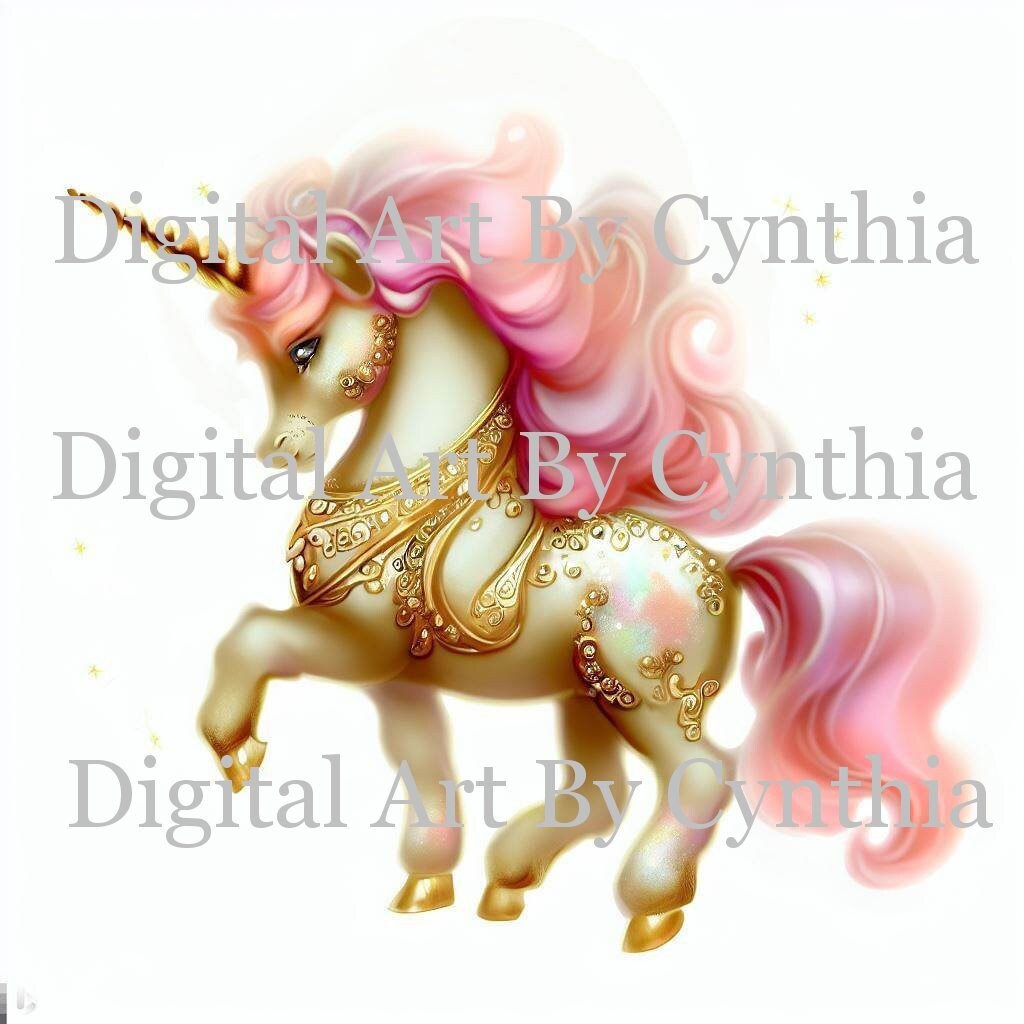 Unicorn Digital Download Fantasy Unicorn Image Download Enchanted ...