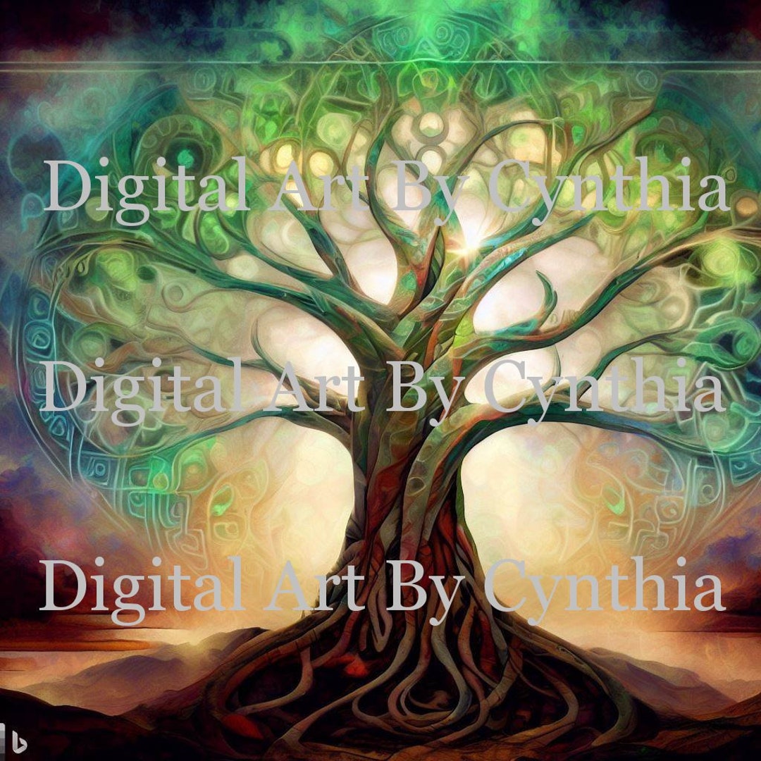 Tree of Life Digital Download Image Mother Earth Tree Digital Fantasy ...