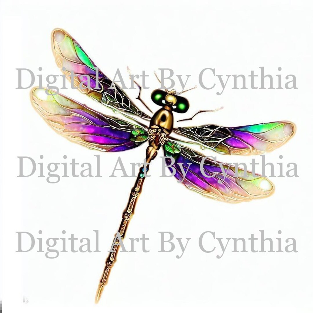 Dragonfly Digital Image Download Fantasy Dragonfly Download Nature Art ...