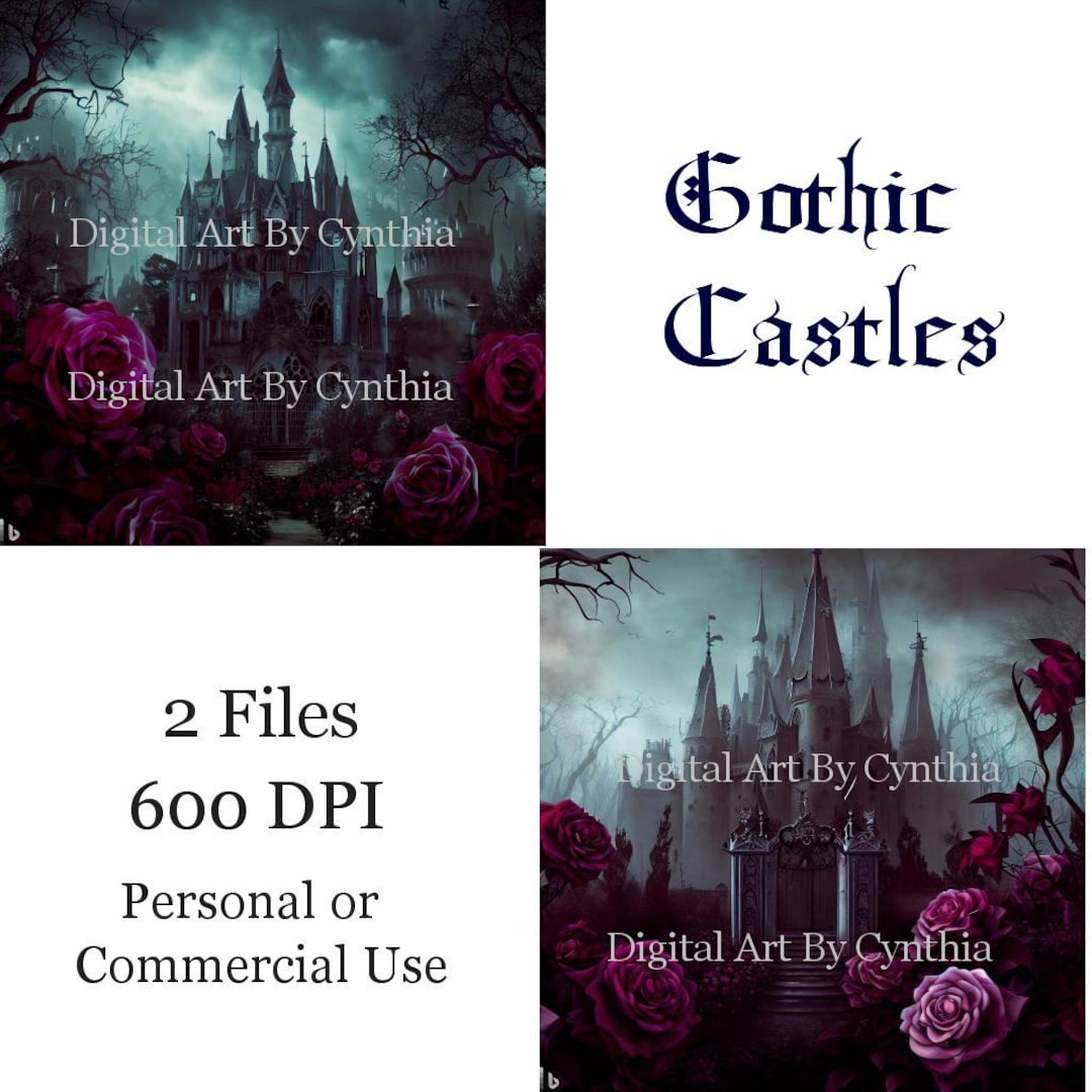 Gothic Castle Digital Download Digital Gothic Castle Image Download ...