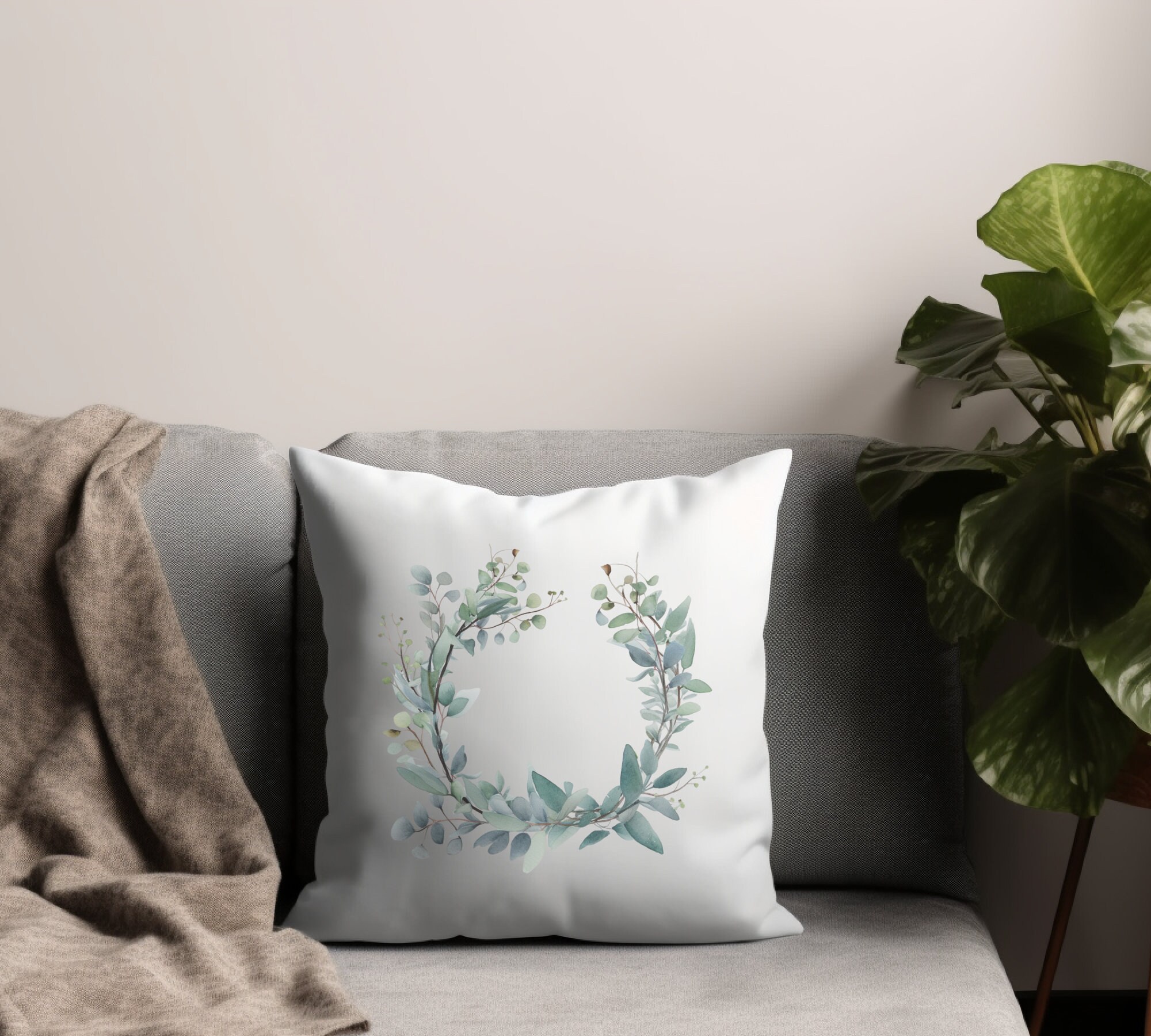 Eucalyptus Wreath Clipart 16 High Quality PNG Watercolor Clipart ...