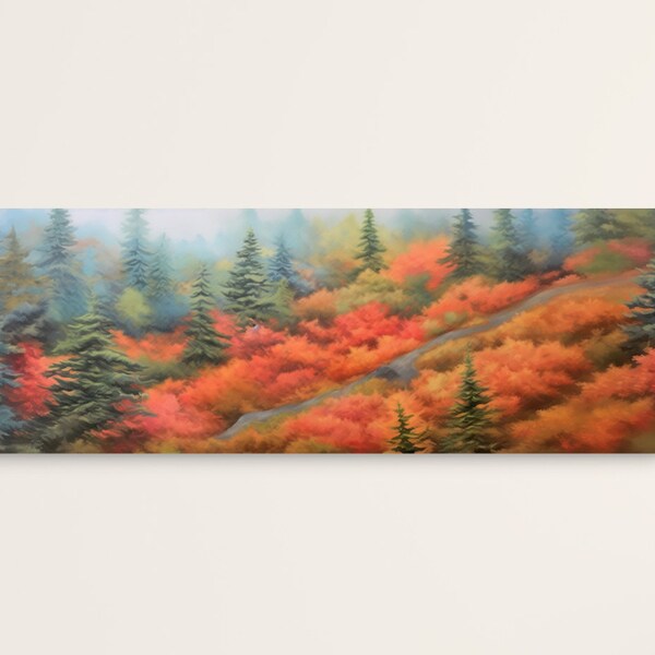 Abstract Fall Forest - Etsy
