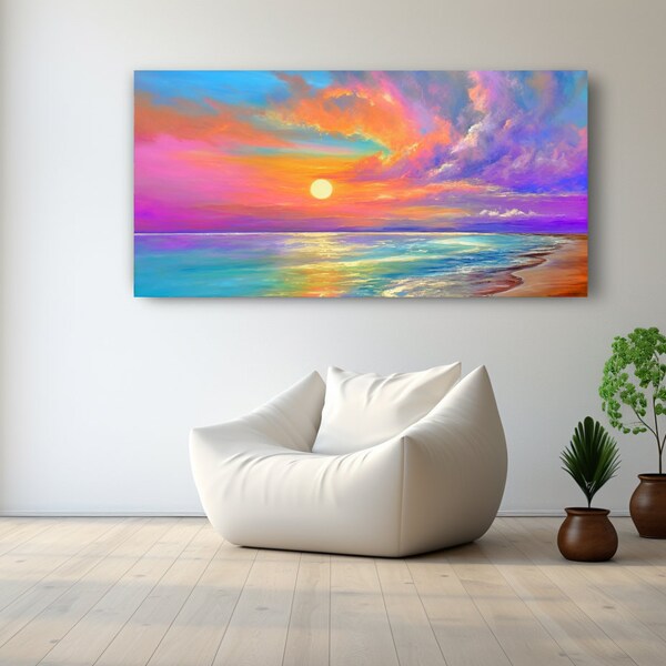 Vibrant Landscape Wall Art - Etsy