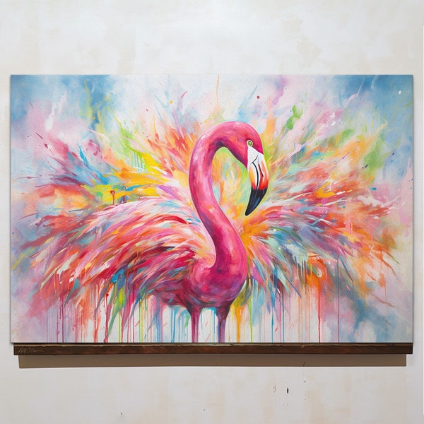 Flamingo Painting - Etsy