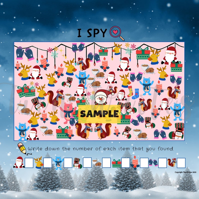 I Spy Winter Printable | Spy Games Kids, Winter, Christmas, New Year ...