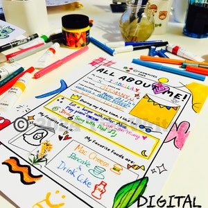 Get to Know Me Poster DIGITAL DOWNLOAD, Student of the Week, Get to ...