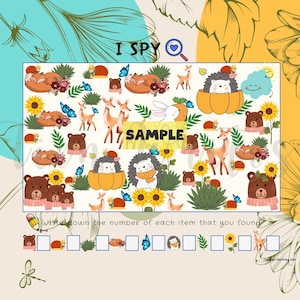 I Spy Spring Easter | I Spy Games Animals Sheet for Kids, Spy Kids ...