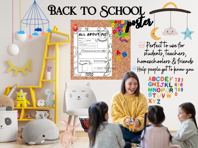 Get to Know Me Poster DIGITAL DOWNLOAD, Student of the Week, Get to ...