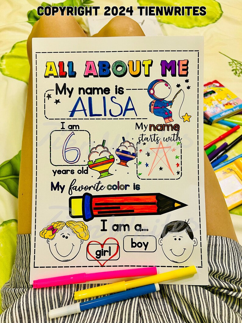 All About Me Sheets, Get to Know Me Printable | Back to School DIGITAL ...