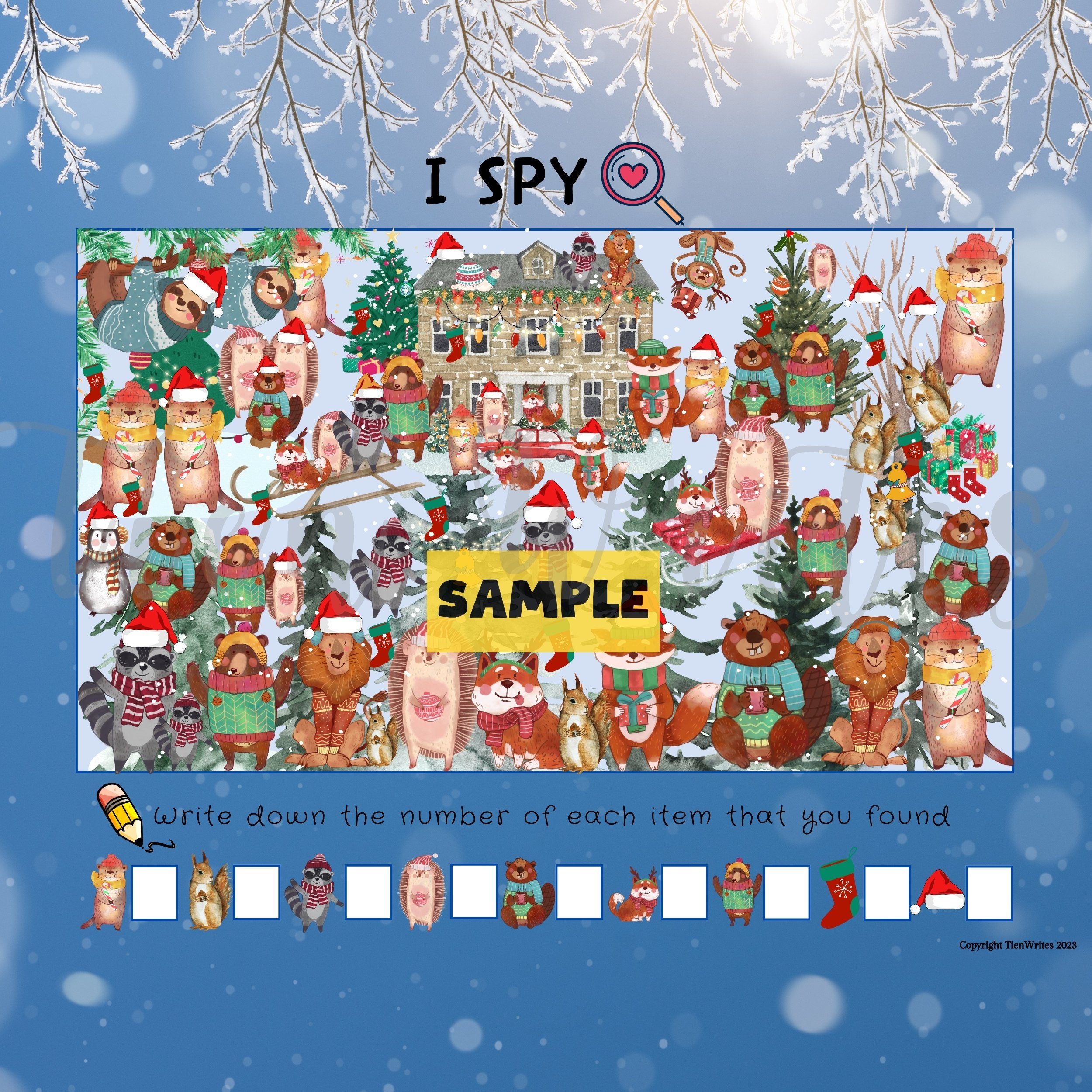 I Spy Winter Printable Spy Games Kids, Winter, Christmas, New Year ...
