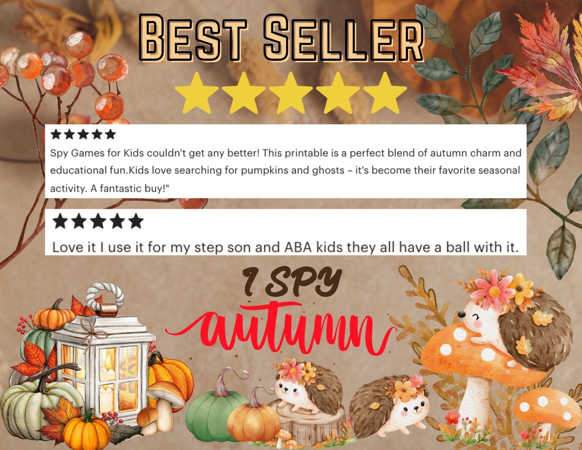 I Spy Autumn Fall Printable | Spy Games Kids, Halloween, Thanksgiving ...