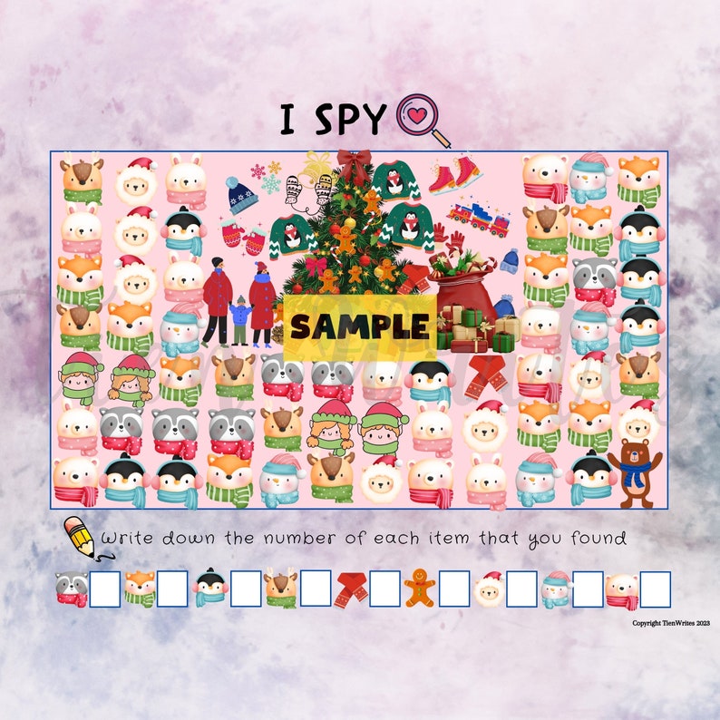 I Spy Winter Printable | Spy Games Kids, Winter, Christmas, New Year ...