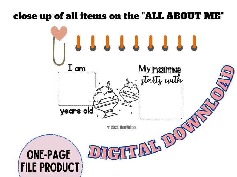 All About Me Sheets, Get to Know Me Printable | Back to School DIGITAL ...