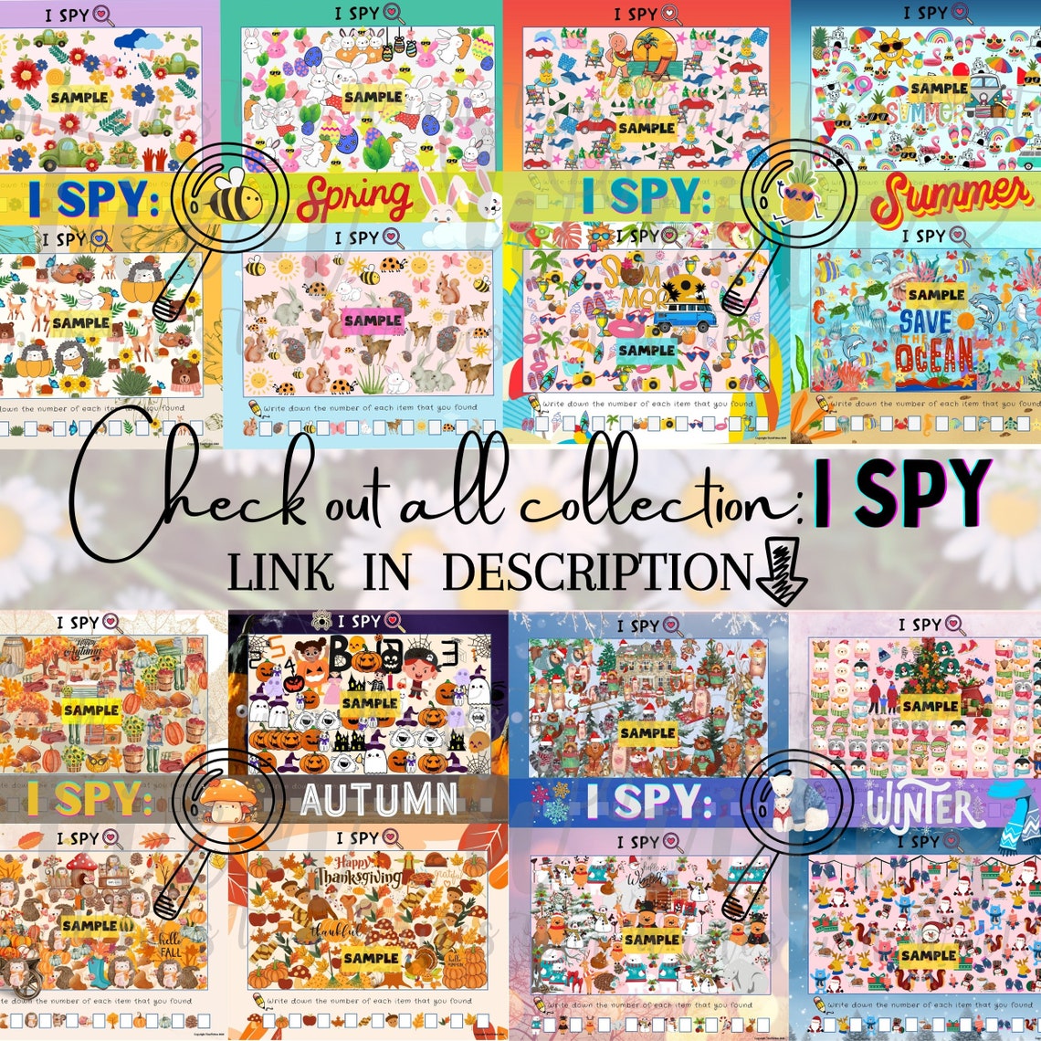 I Spy Autumn Fall Printable | Spy Games Kids, Halloween, Thanksgiving ...