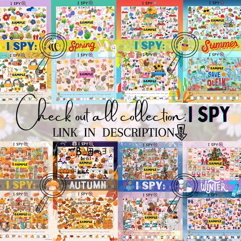 I Spy Autumn Fall Printable | Spy Games Kids, Halloween, Thanksgiving ...