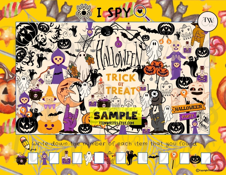 I Spy Halloween Printable | Spy Games Kids, Halloween, Autumn Fall ...