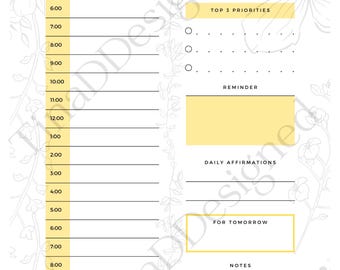Daily Planner Notepad - Etsy