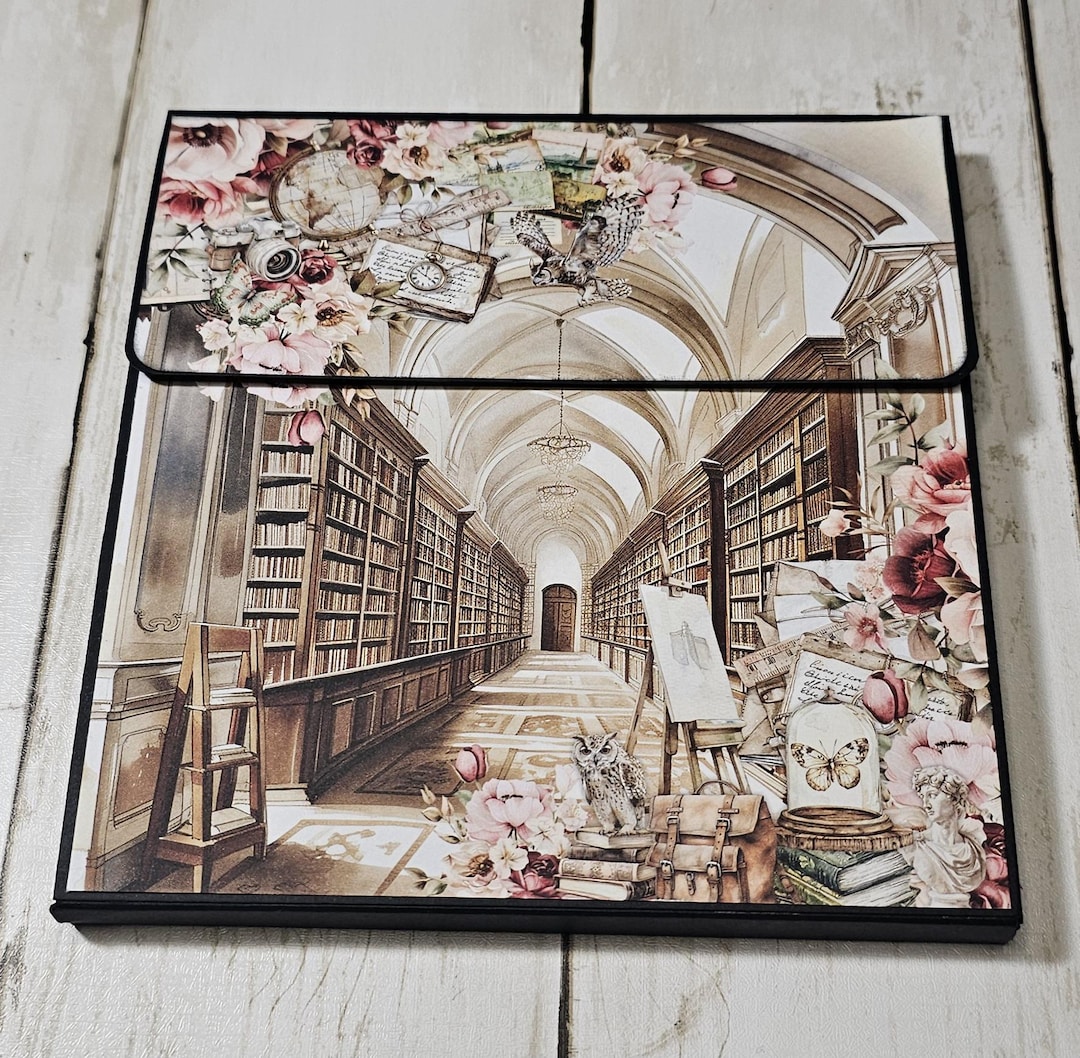 Handmade Vintage Library Photo Folio Album | Holds up to 14 Photos ...