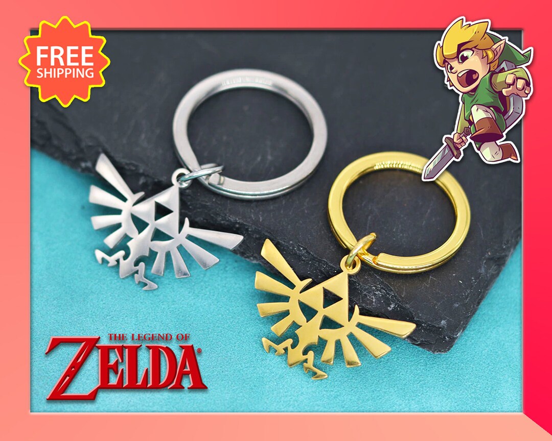 Zelda Keychain Triforce Royal Crest / Link Tears of the Kingdom ...