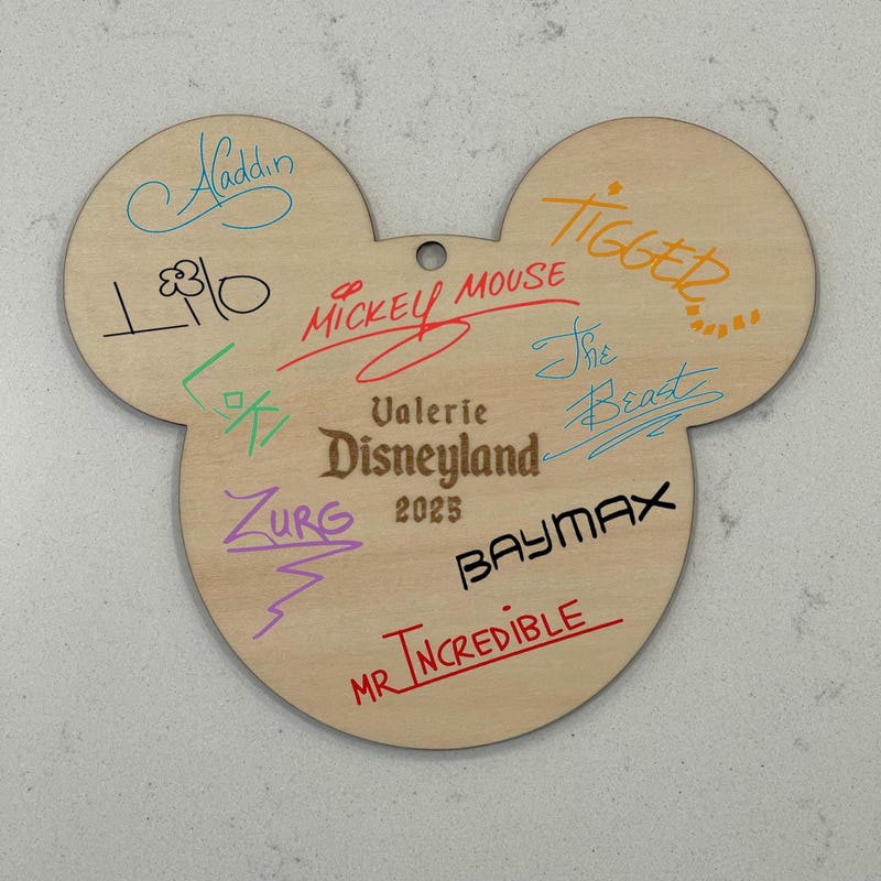 Disneyland Signature Idea - Etsy