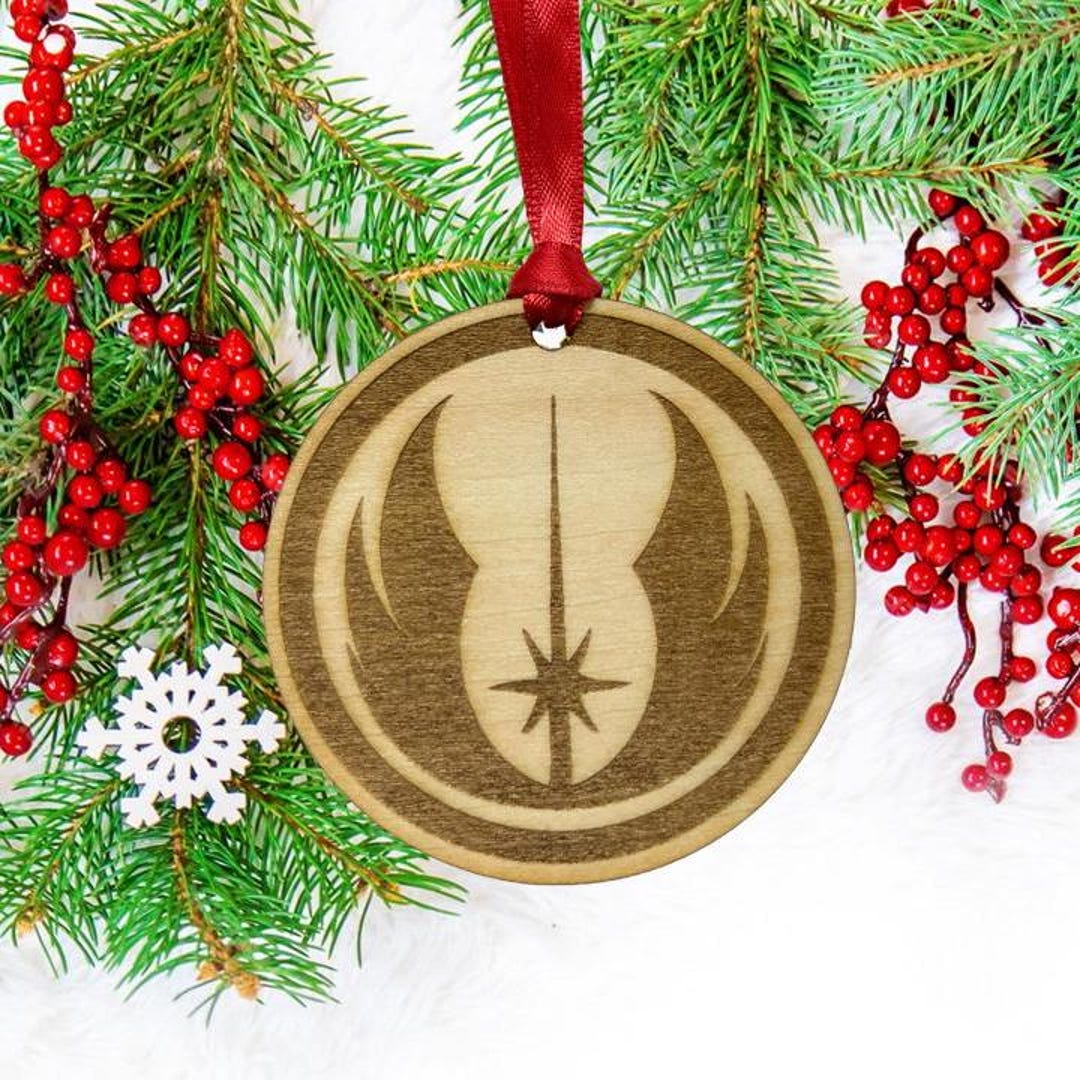 Star Wars Jedi Symbol Christmas Ornament, Personalized Christmas Tree ...