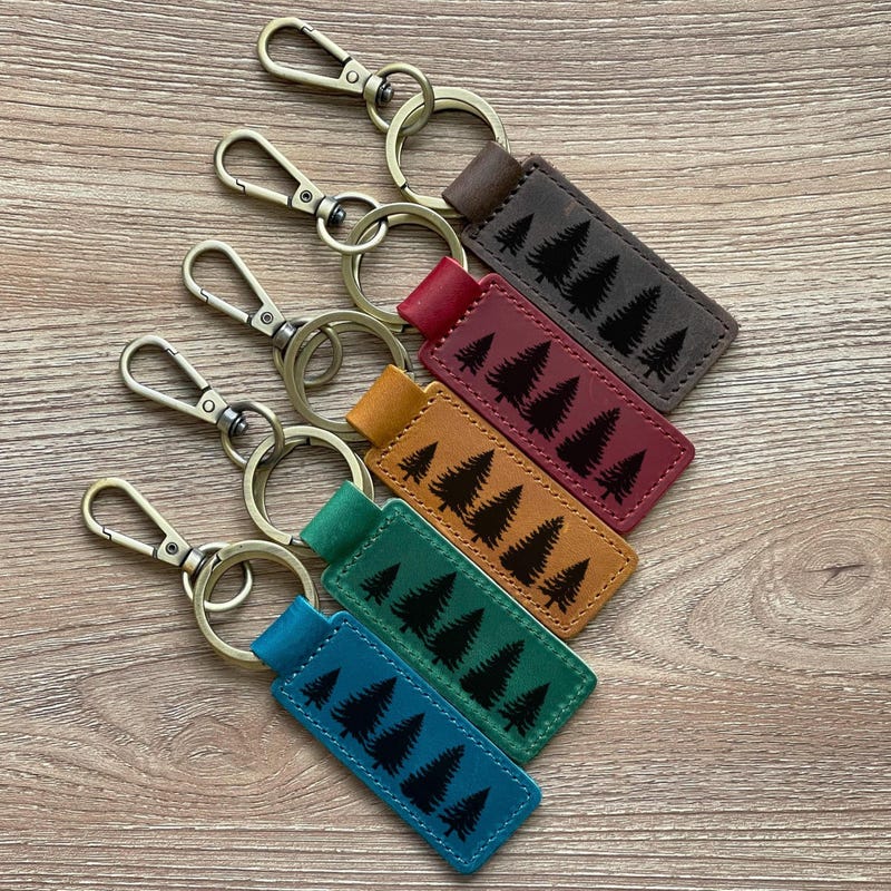 Tree Keychain - Etsy