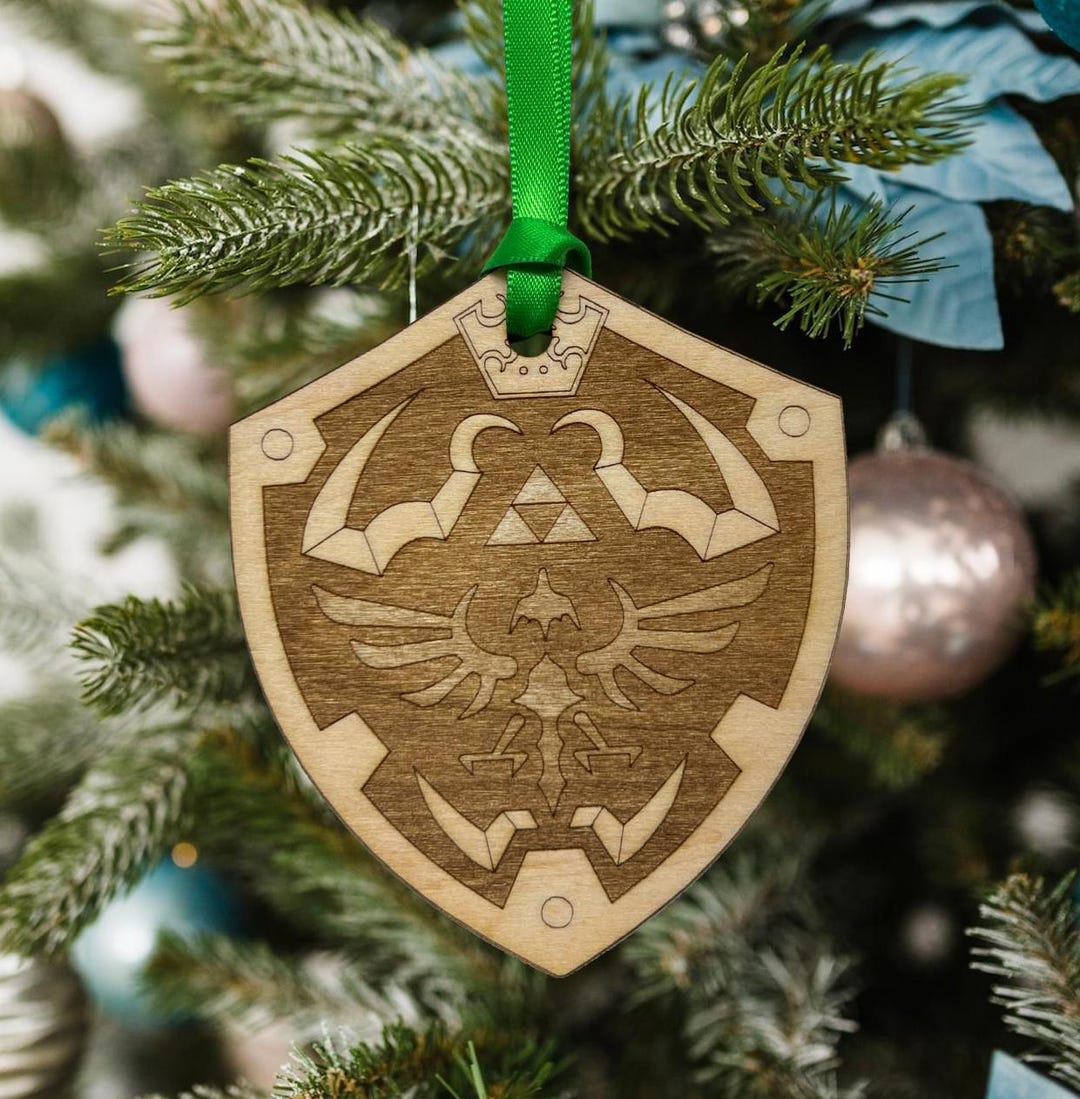 Hylian Shield Christmas Ornament, Personalized Christmas Tree Decor ...