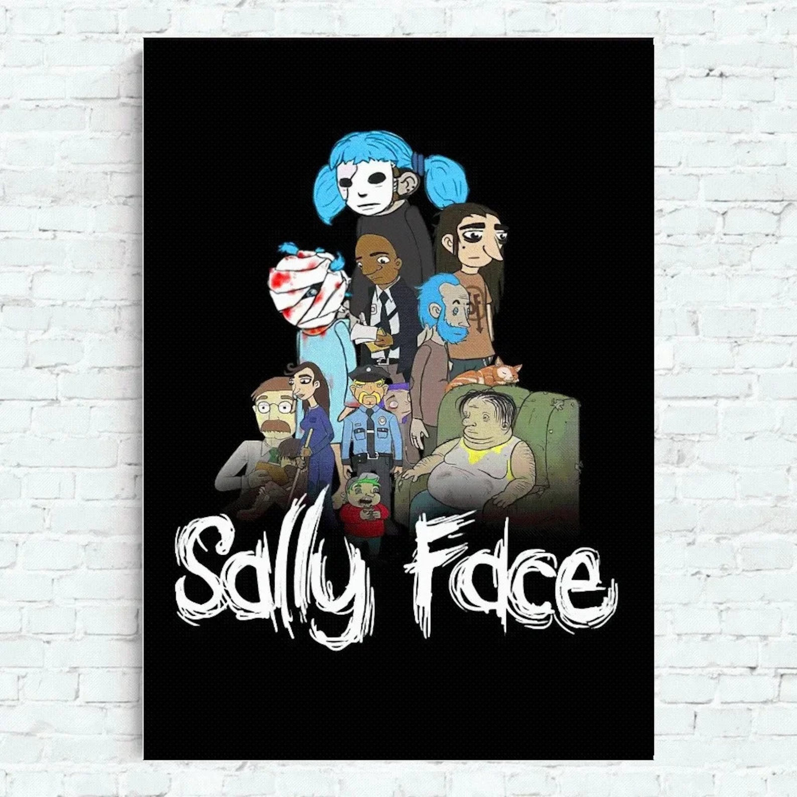 Game Sally Face Poster Home Office Wall Bedroom Living Room Kitchen ...