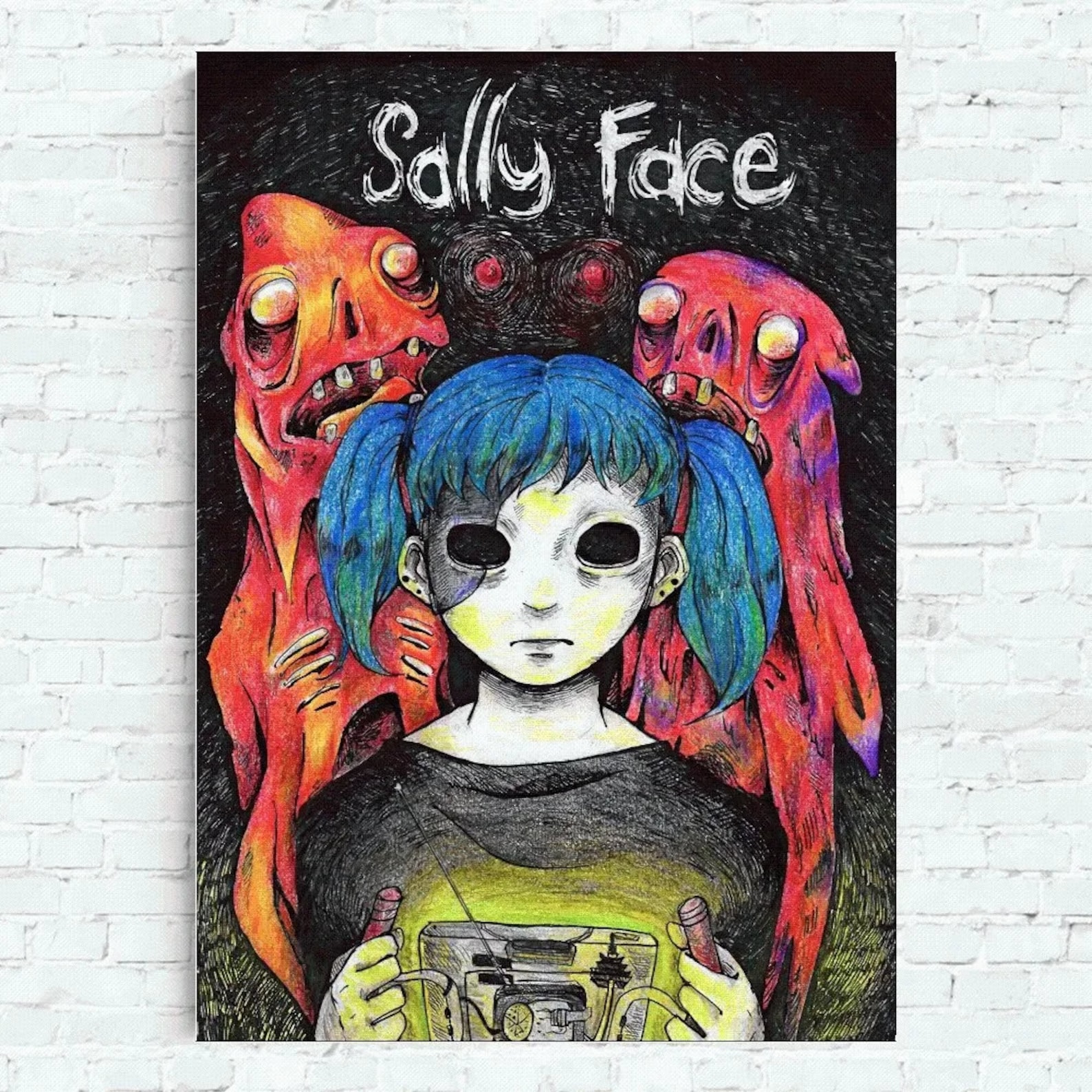 Game Sally Face Poster Home Office Wall Bedroom Living Room Kitchen ...