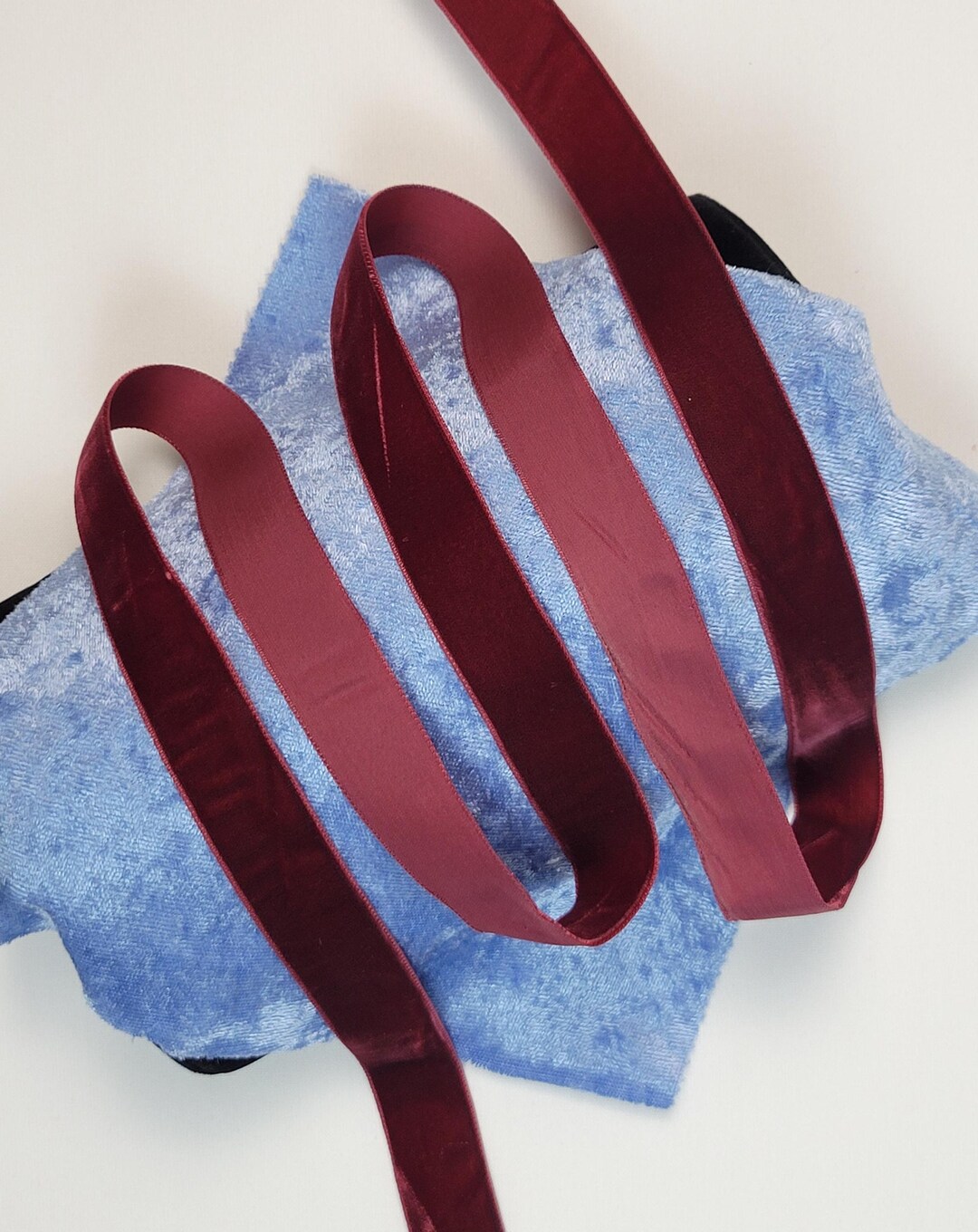 Vintage, Wine Colored Velvet Ribbon - 22mm - Etsy