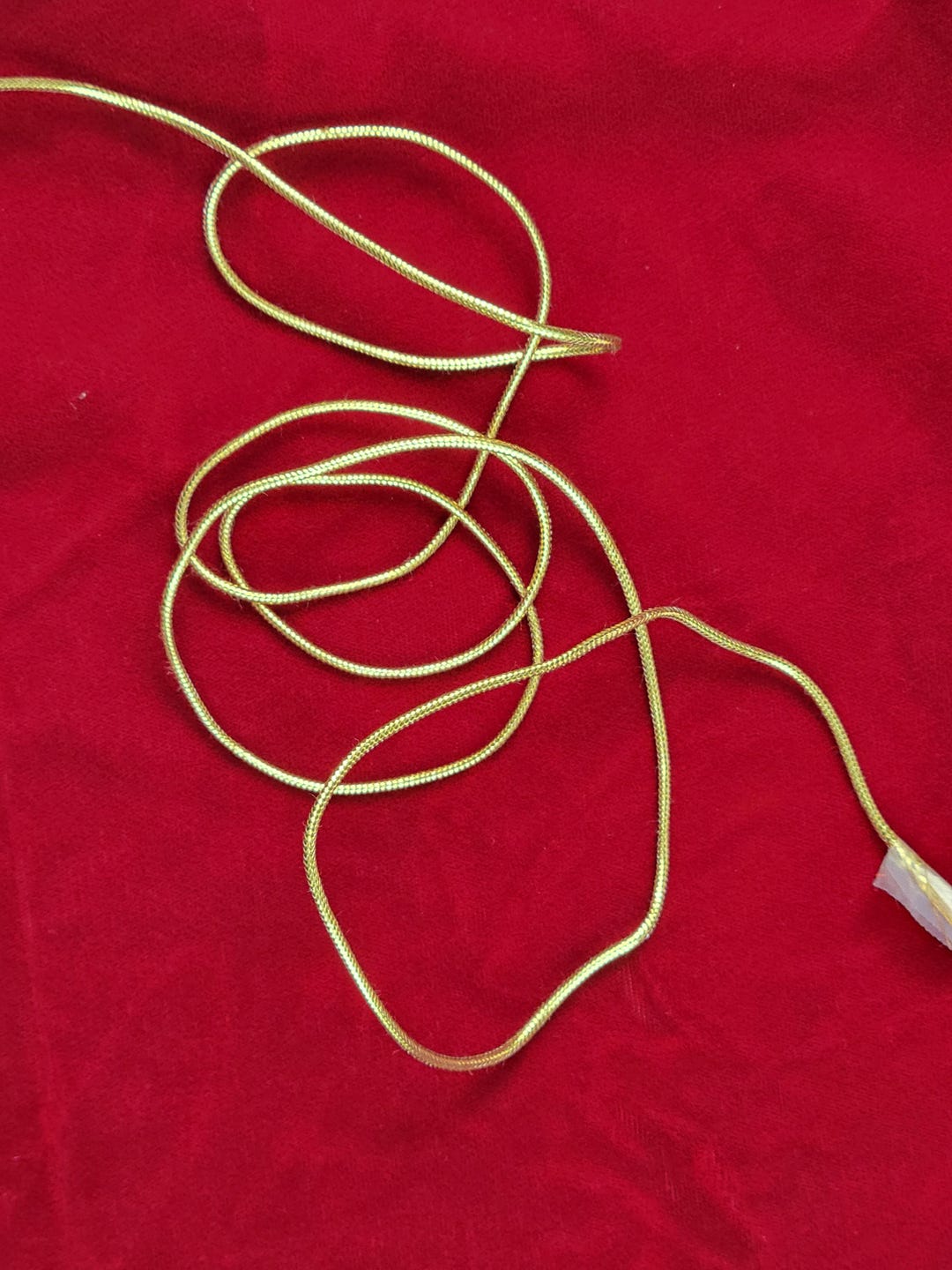 Bright Gold Thin Cording, Vintage - Etsy