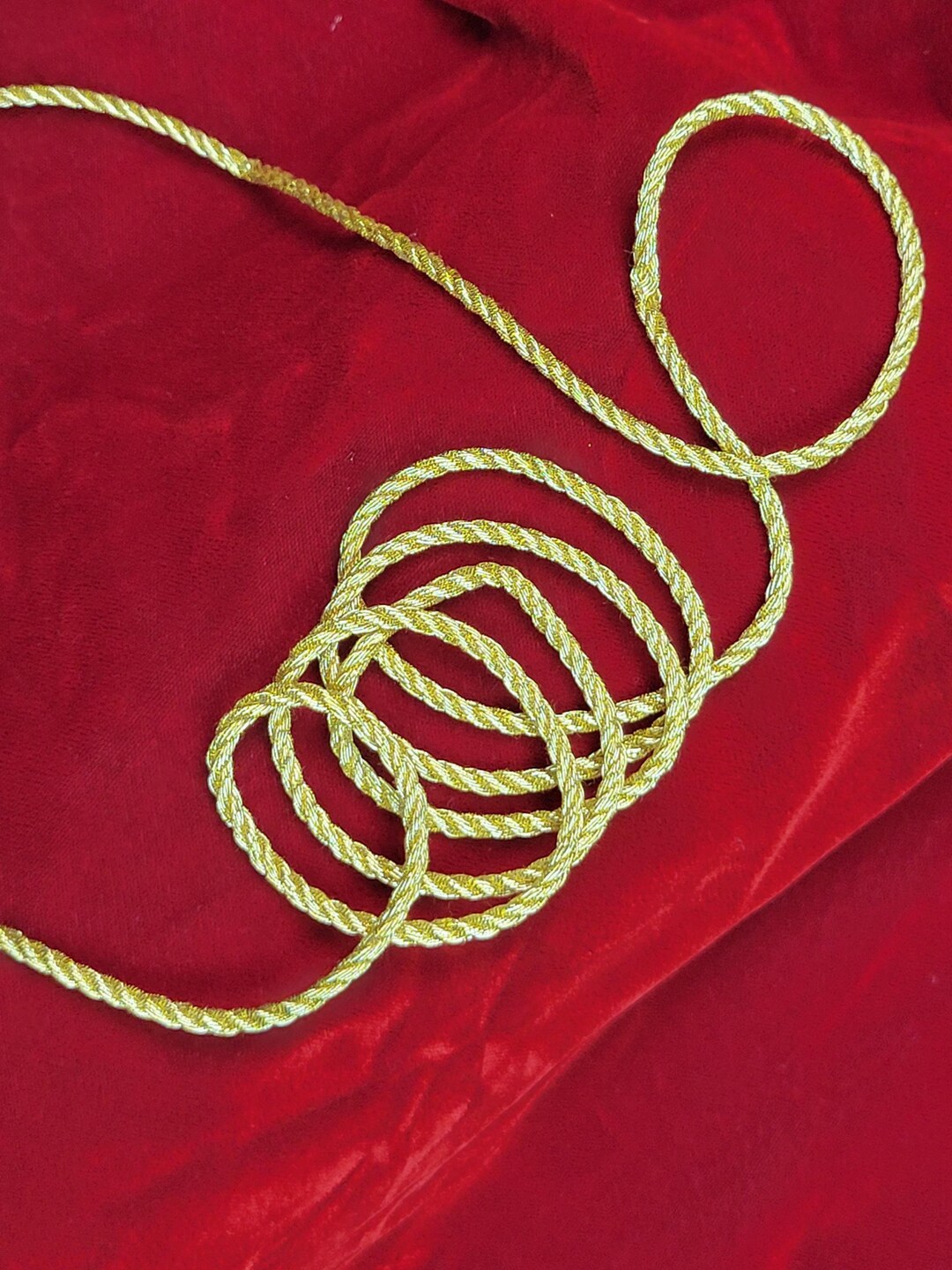 Metallic Twisted Rope Cording - Etsy