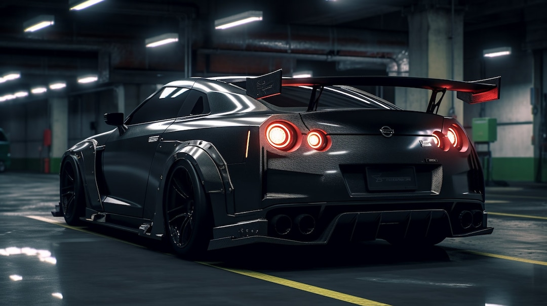 Nissan GTR Printable Canvas, GTR Car Wall Art, Tuning Car Art, Car Gift ...