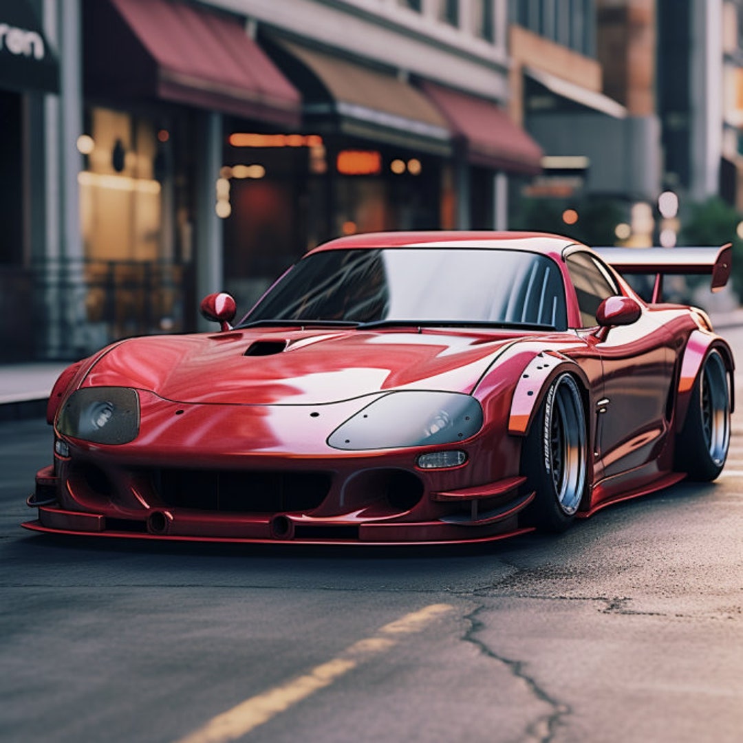 Mazda RX7 Printable Canvas, Mazda RX7 Wall Art, Mazda Art, Car Gift - Etsy