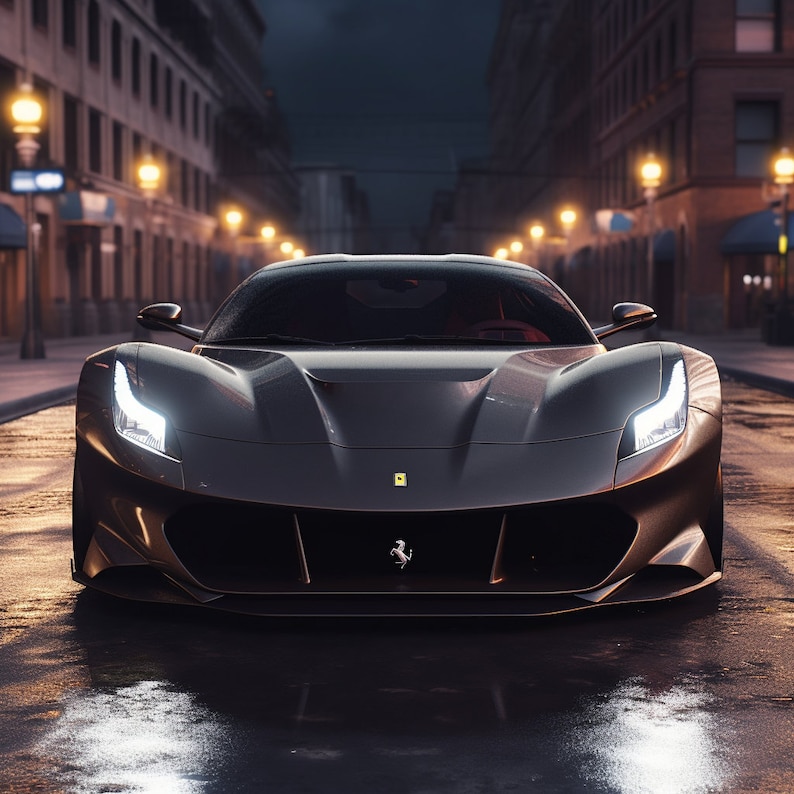 Ferrari 812 Printable Canvas, Ferrari 812 Wall Art, F812 Art, Car Gift ...