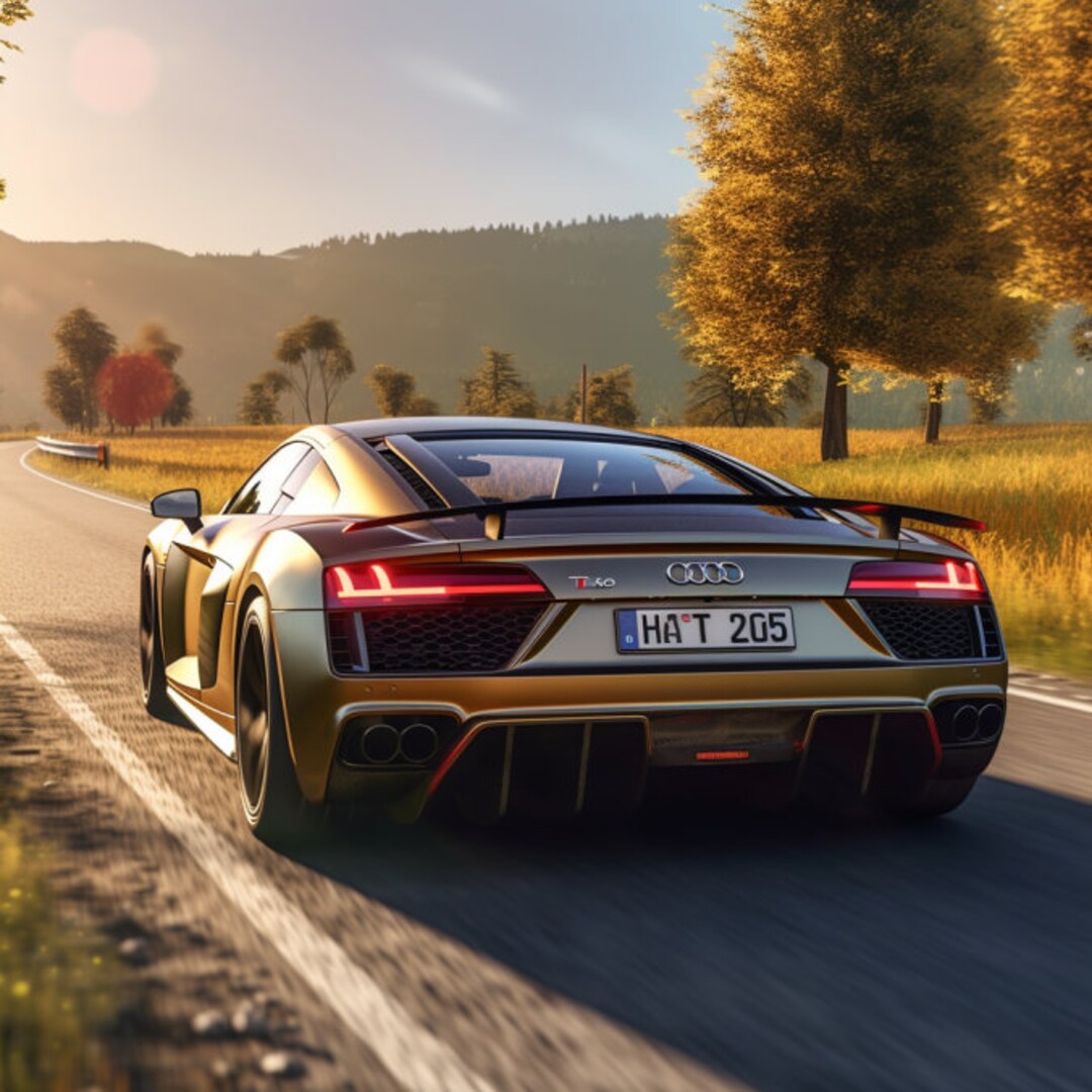 Audi R8 Printable Canvas, Audi R8 Wall Art, Audi R8 Art, Car Gift - Etsy