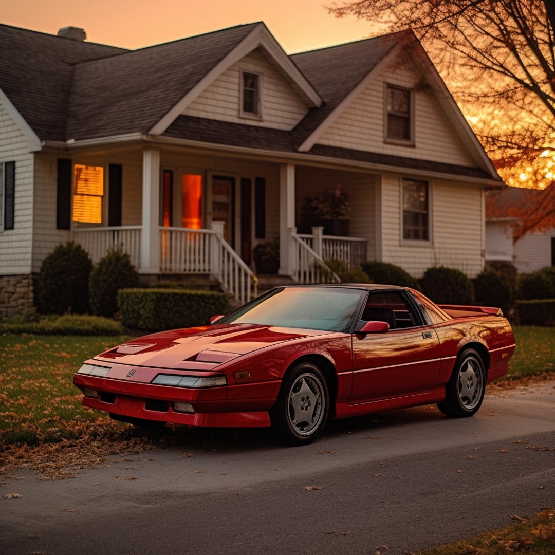 80s / 90s Muscle Car Printable Canvas, Muscle Car Wall Art, American ...