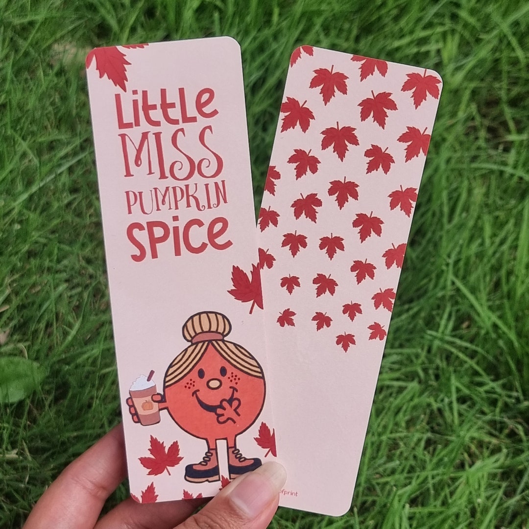Fall Bookmark | Pumpkin Bookmark | Little Miss Bookmark | Autumn ...