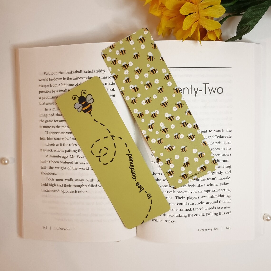 To Bee Continued Bookmark | Handmade Bookmark - Etsy