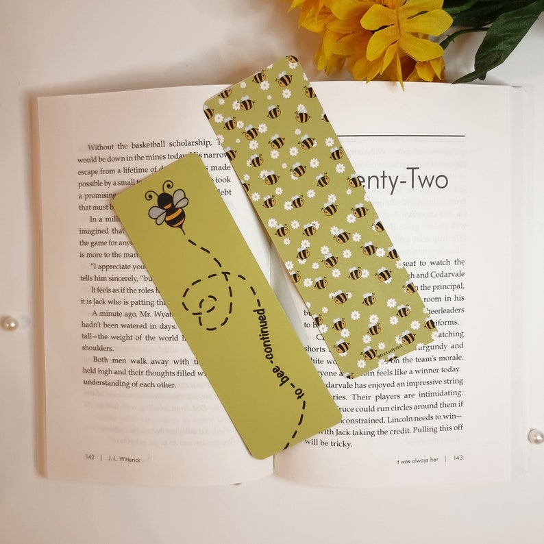 To Bee Continued Bookmark | Handmade Bookmark - Etsy